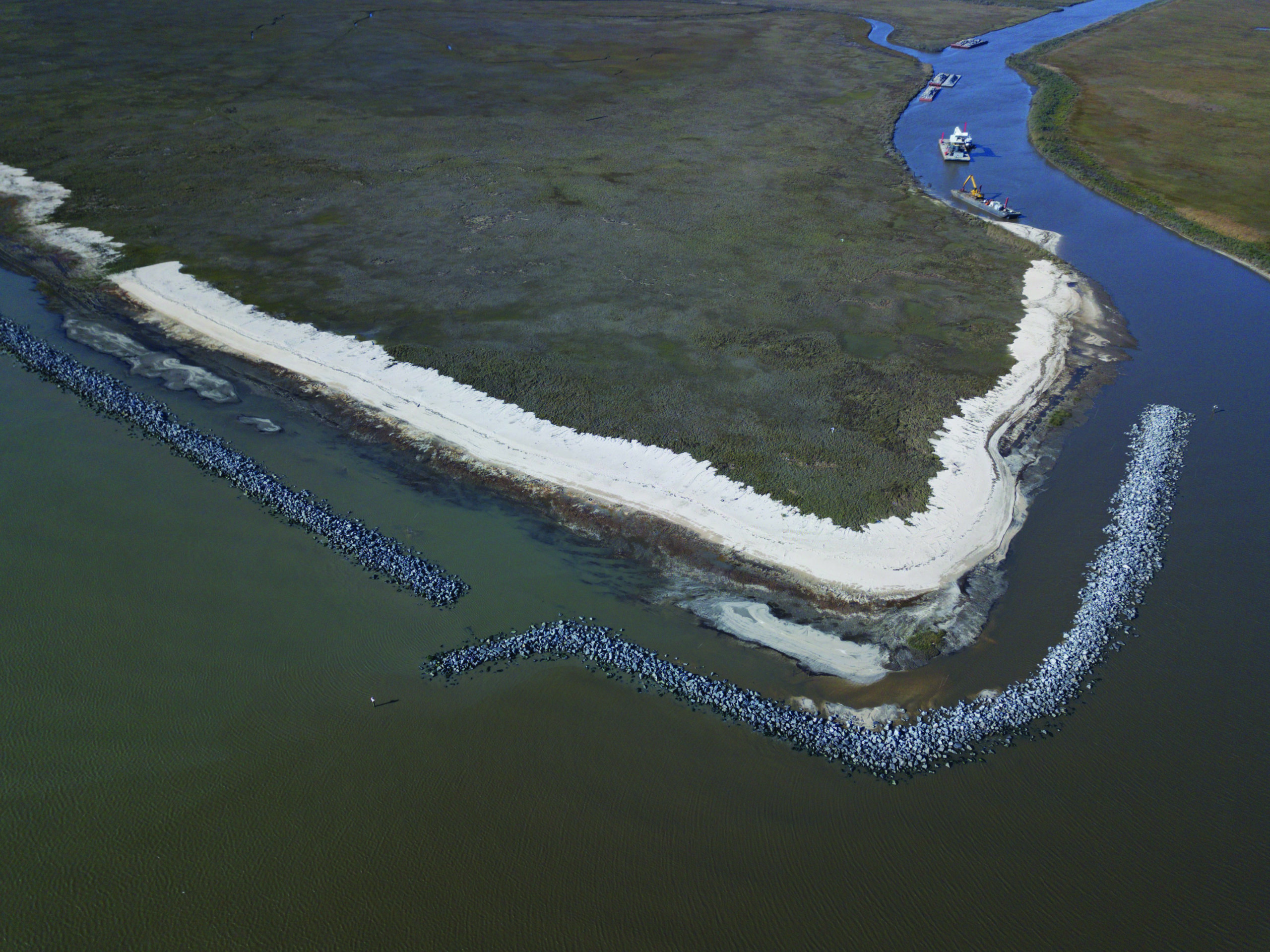 Breakwaters Aim to Halt Ongoing Erosion at Coastal Refuge - DredgeWire ...